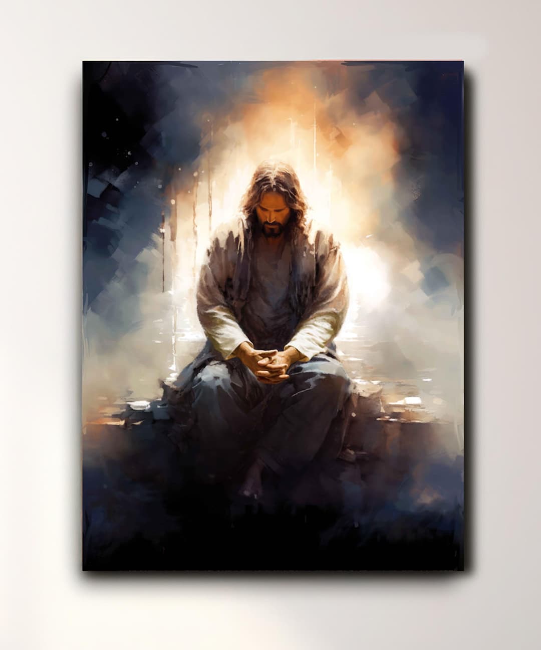 Jesus Christ "give Us Strength" Canvas Printer, Jesus Christ, Christian ...