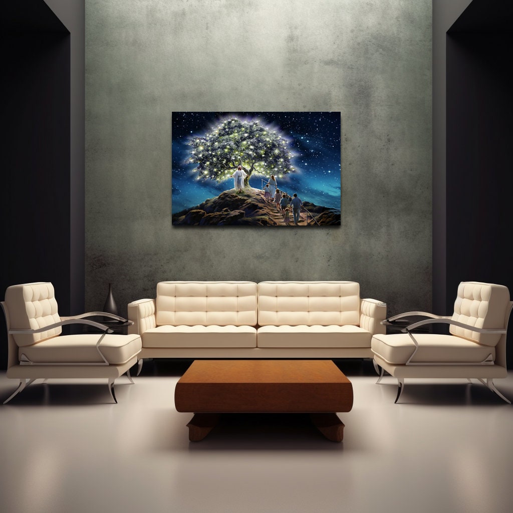 Poster Print, Tree of Life, Lehi's Vision, Jesus Christ, LDS Art - Etsy