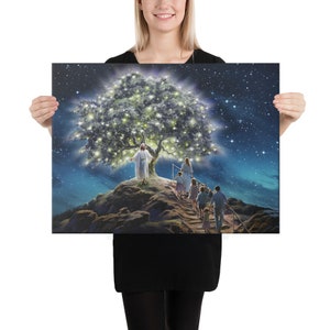 Canvas Print, Tree of Life, Lehi's Vision, Jesus Christ, LDS Art, Jesus ...