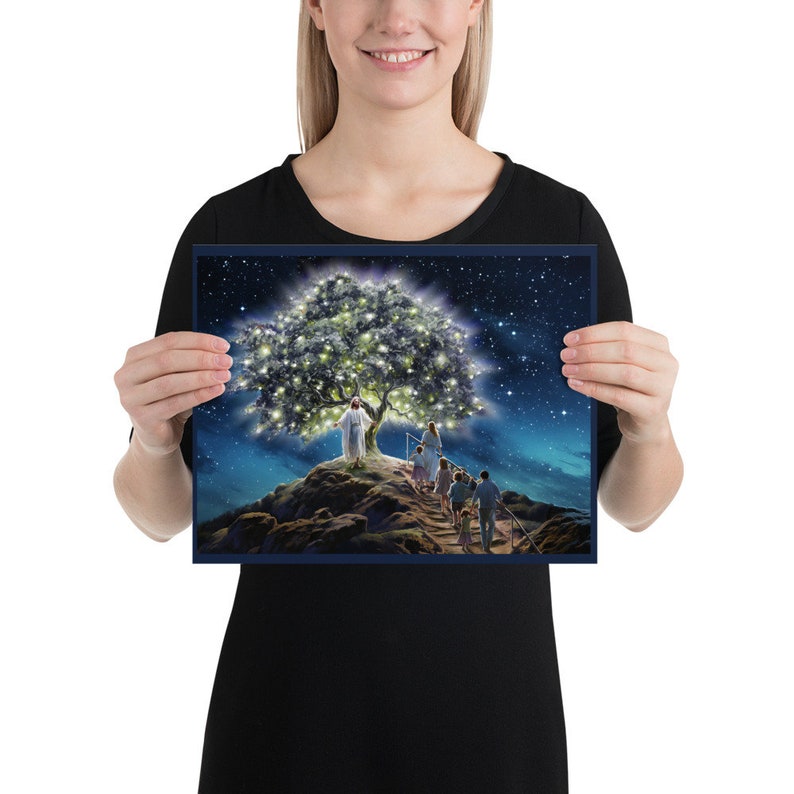 Poster Print, Tree of Life, Lehi's Vision, Jesus Christ, LDS Art - Etsy