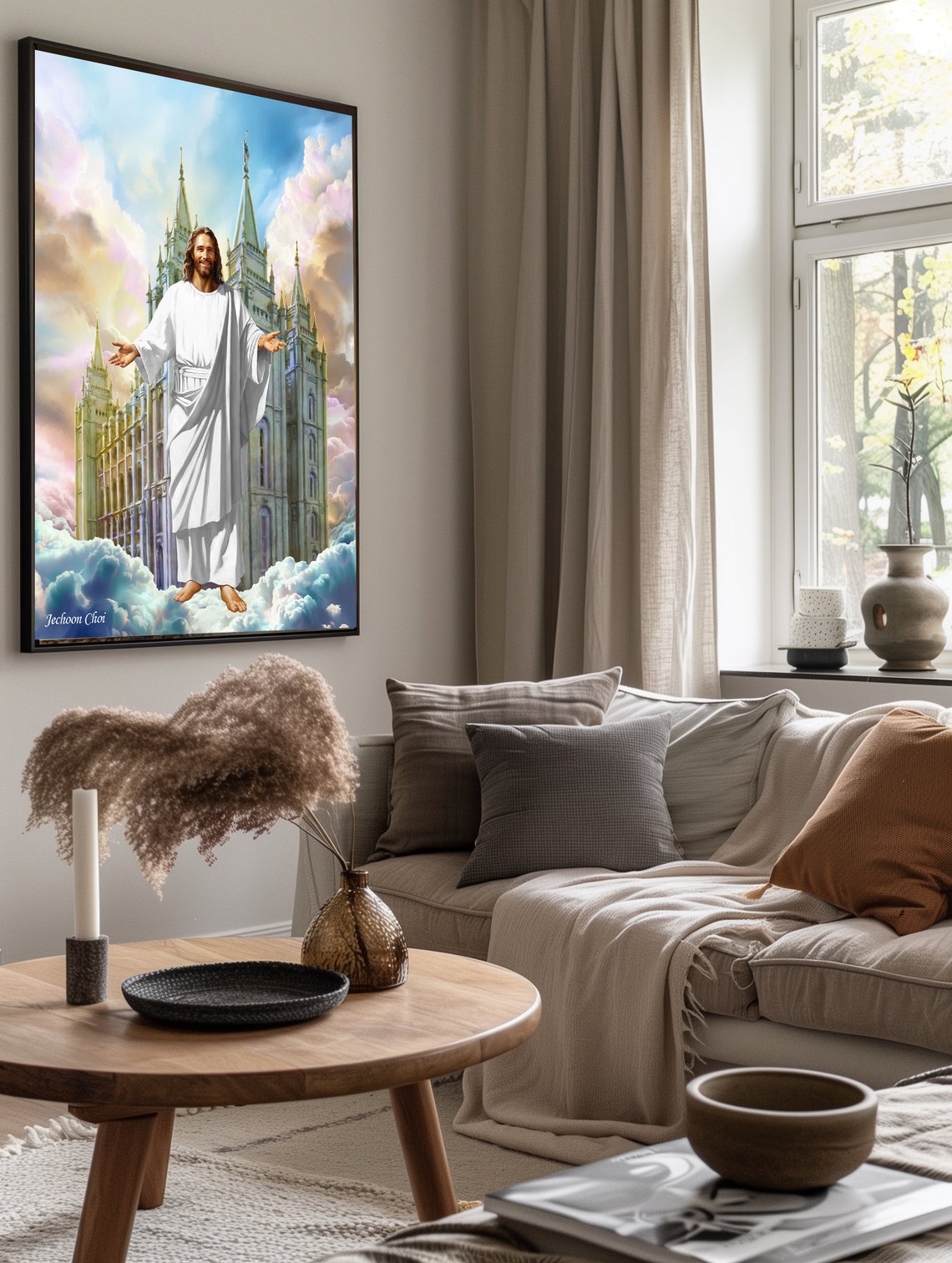 Digital Download, Come Unto Him, LDS Temple, Jesus Art Print, Jesus ...