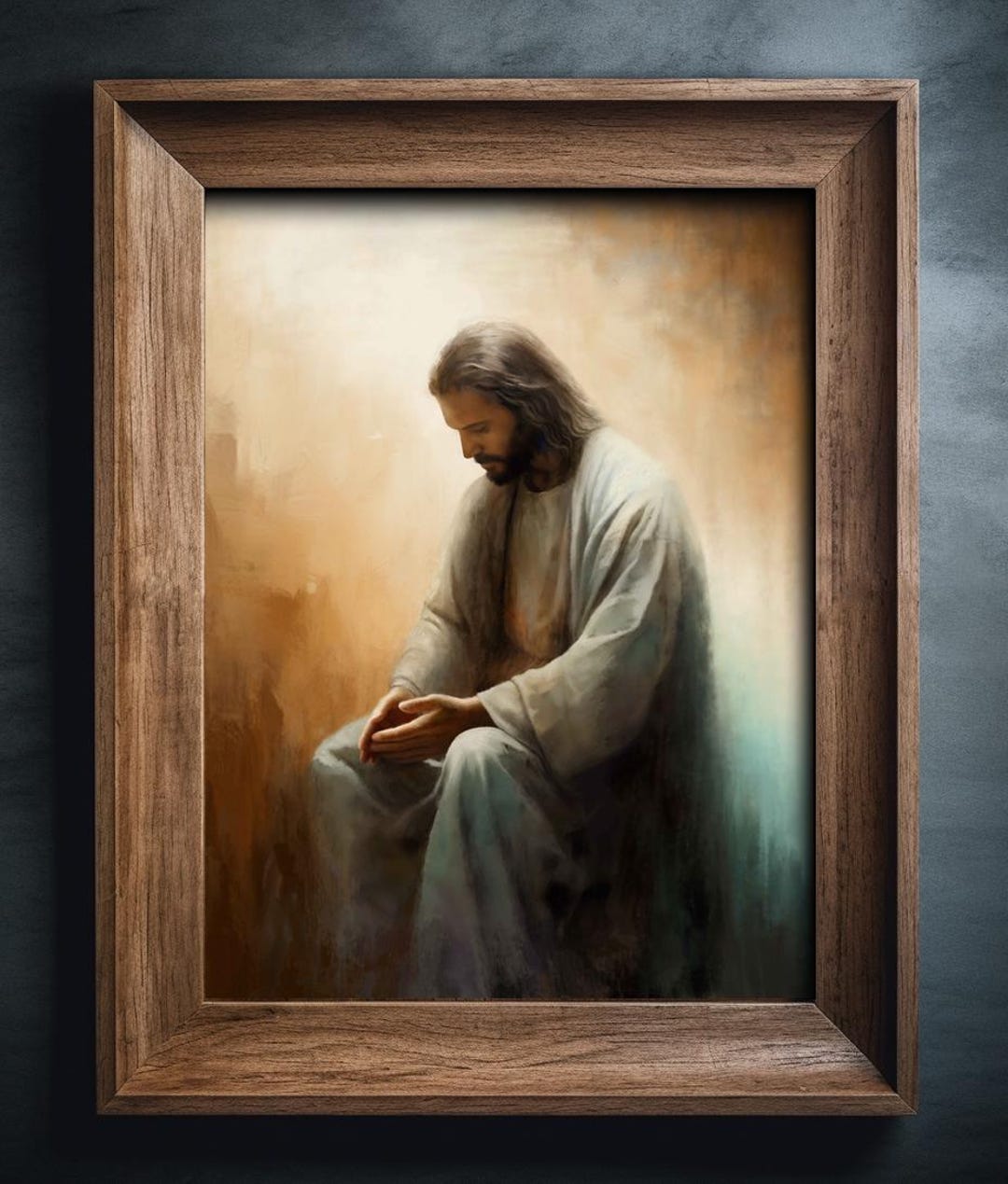 Jesus Christ, "jesus Christ in Meditation" Canvas Print, Lds Art ...