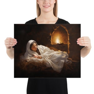 Poster Print, Nativity, Jesus Birth, Baby Jesus, Maria, Christmas, LDS ...
