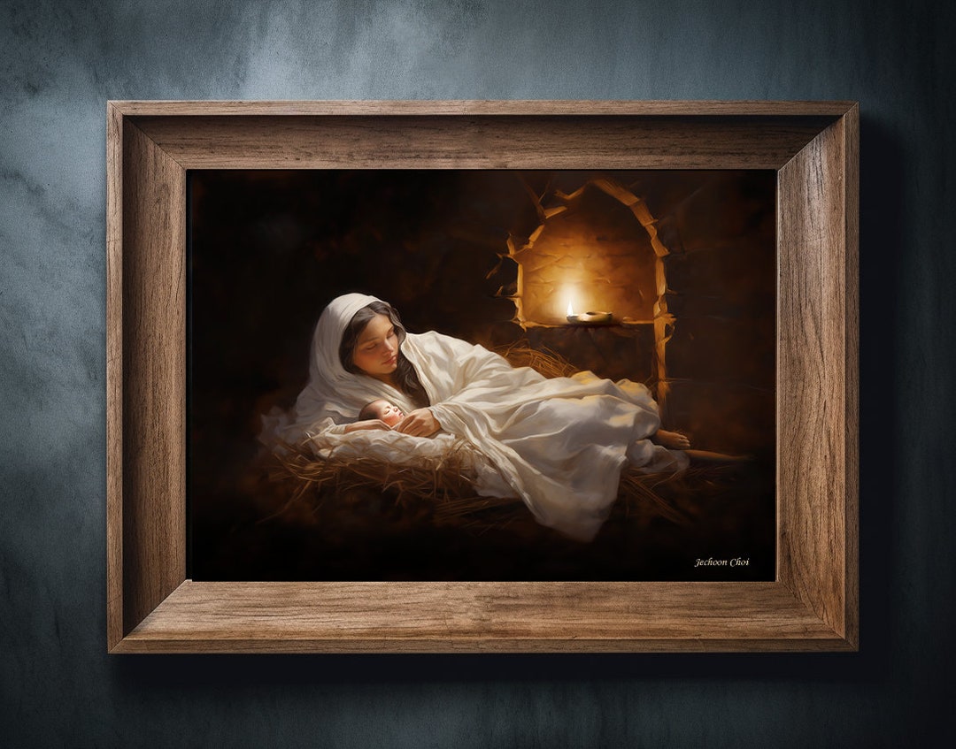 Poster Print, Nativity, Jesus Birth, Baby Jesus, Maria, Christmas, LDS ...