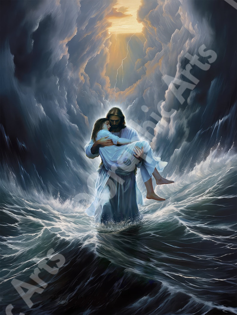 Jesus Digital Download LDS Art Rescue Religion Meditation - Etsy Canada