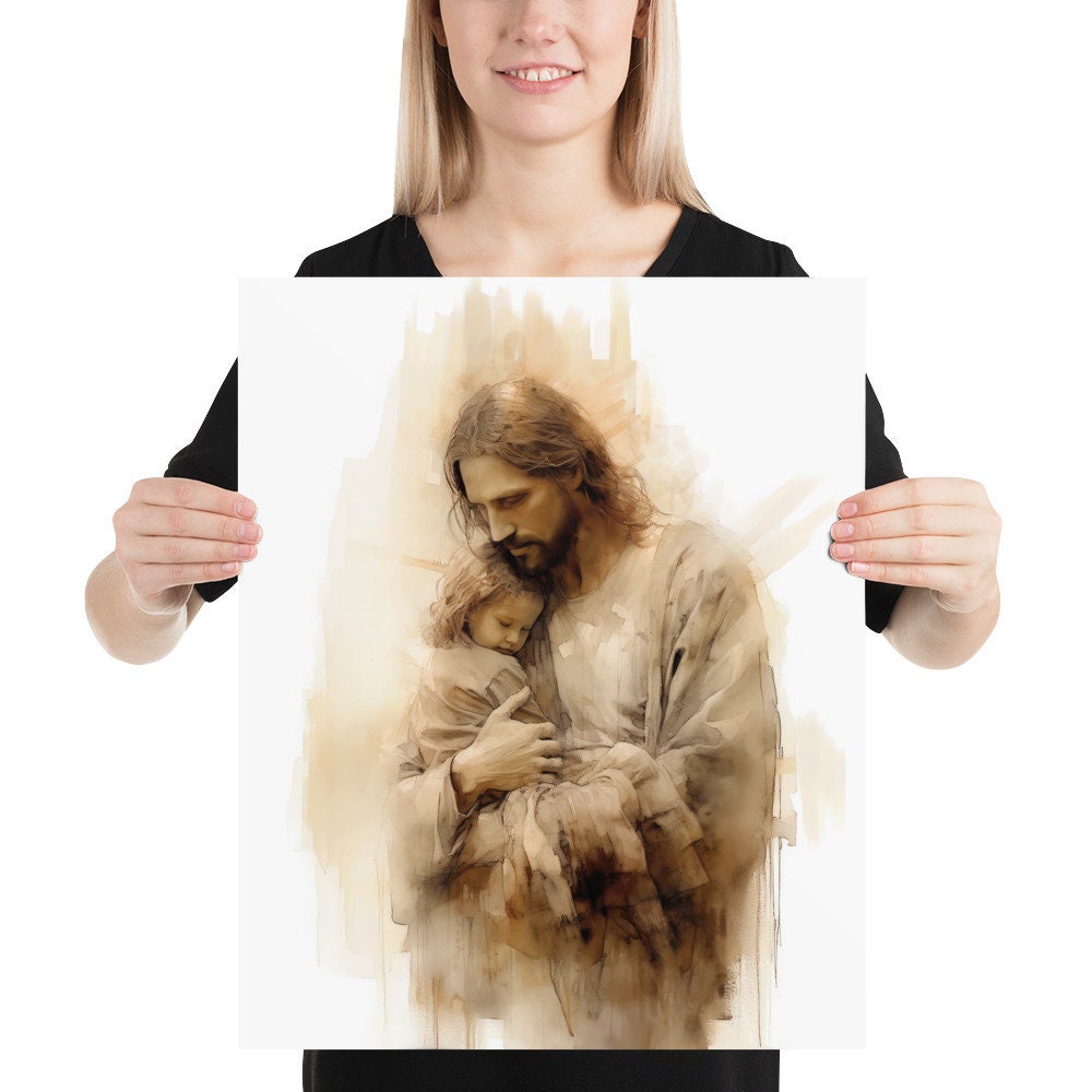 Poster Print, Jesus Art Print, Jesus Wall Art, Christian Wall Art ...