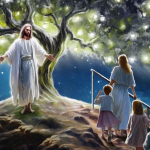 Tree of Life, Digital Download, Jesus Art Print, Jesus Digital Art ...