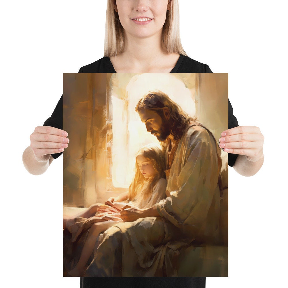 Jesus Christ Poster Print, Jesus Portrait, Christian Art, LDS Art ...