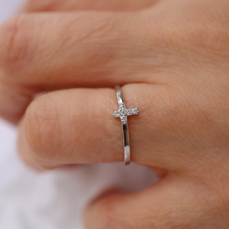 Cross Ring - Etsy
