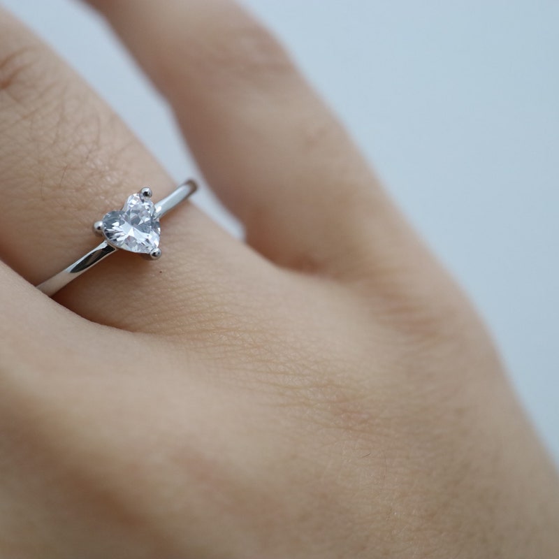 Heart Shape Rings - Etsy