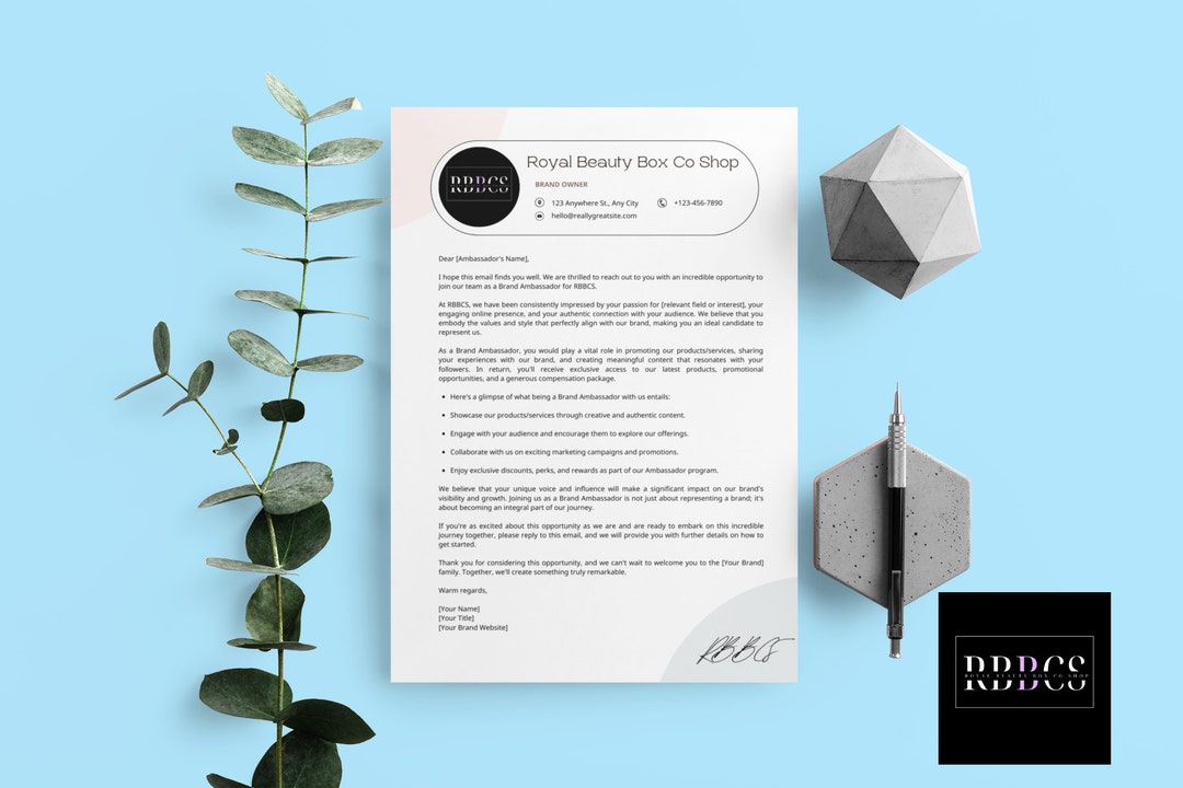 Brand Ambassador Template, Welcome Email, Exciting Opportunity Email ...