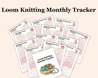 Loom Knitting Project Planner - Etsy