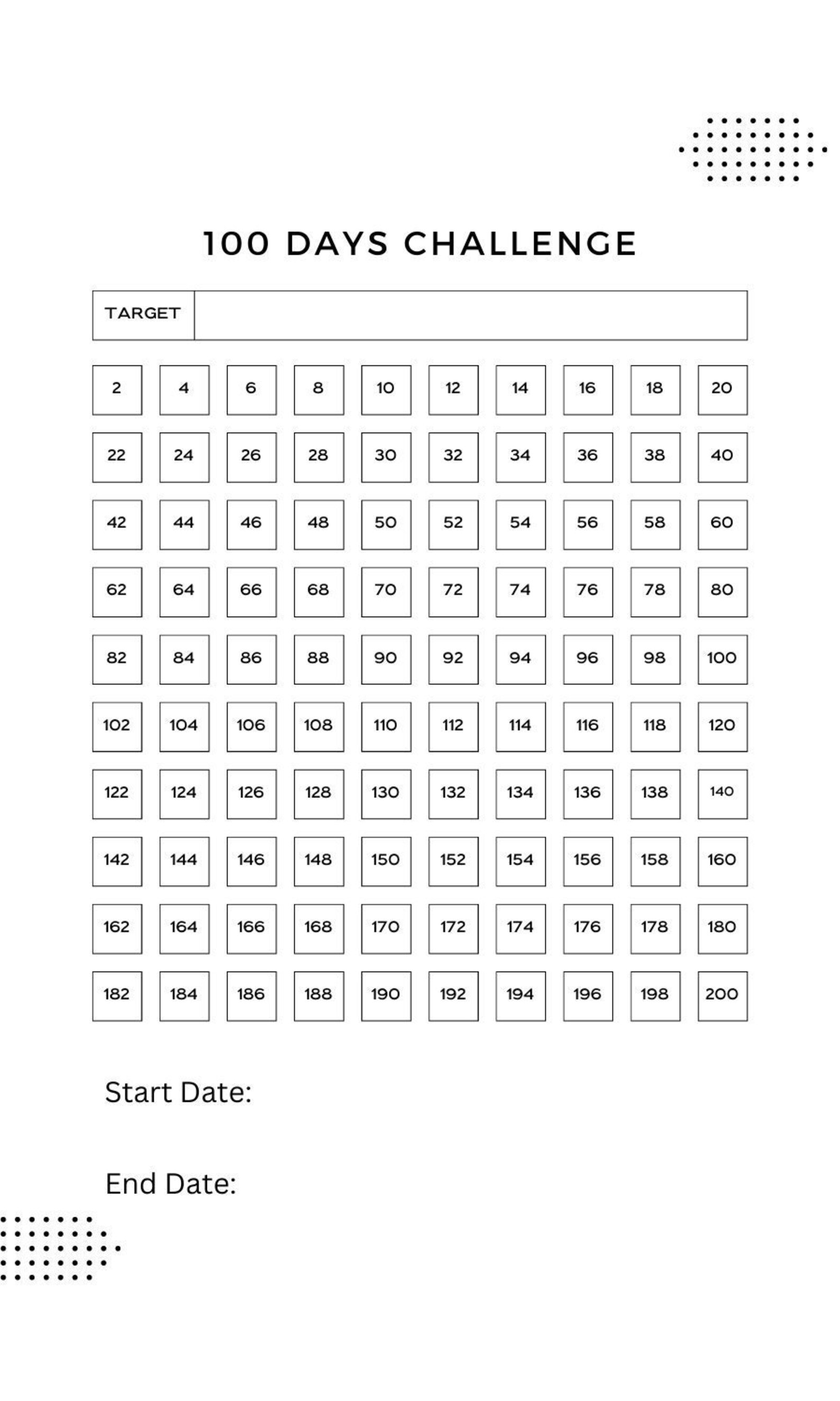 100 Day Envelope Challenge Tracker - Etsy