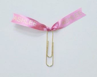 Pink Ribbon Bookmark | Etsy