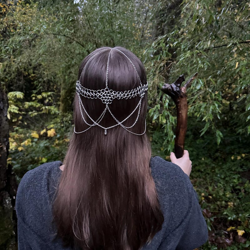 Chainmail Headdress - Etsy