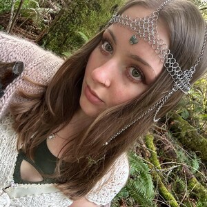 Chainmail Headpiece / Headdress. LARP, Renaissance Faire, Dark Fantasy ...