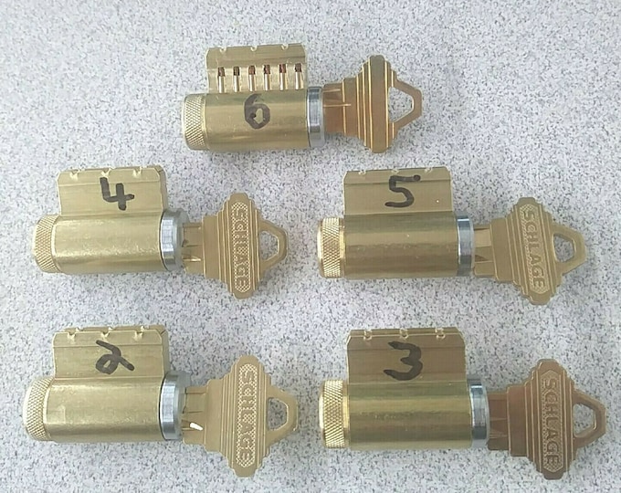 Set of 2,3,4,5 & 6 Pin Cutaway Practice Locks. Locksmith Training ...