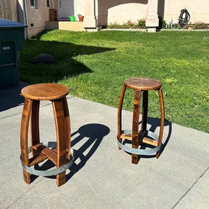 Wine Barrel Stools - Etsy