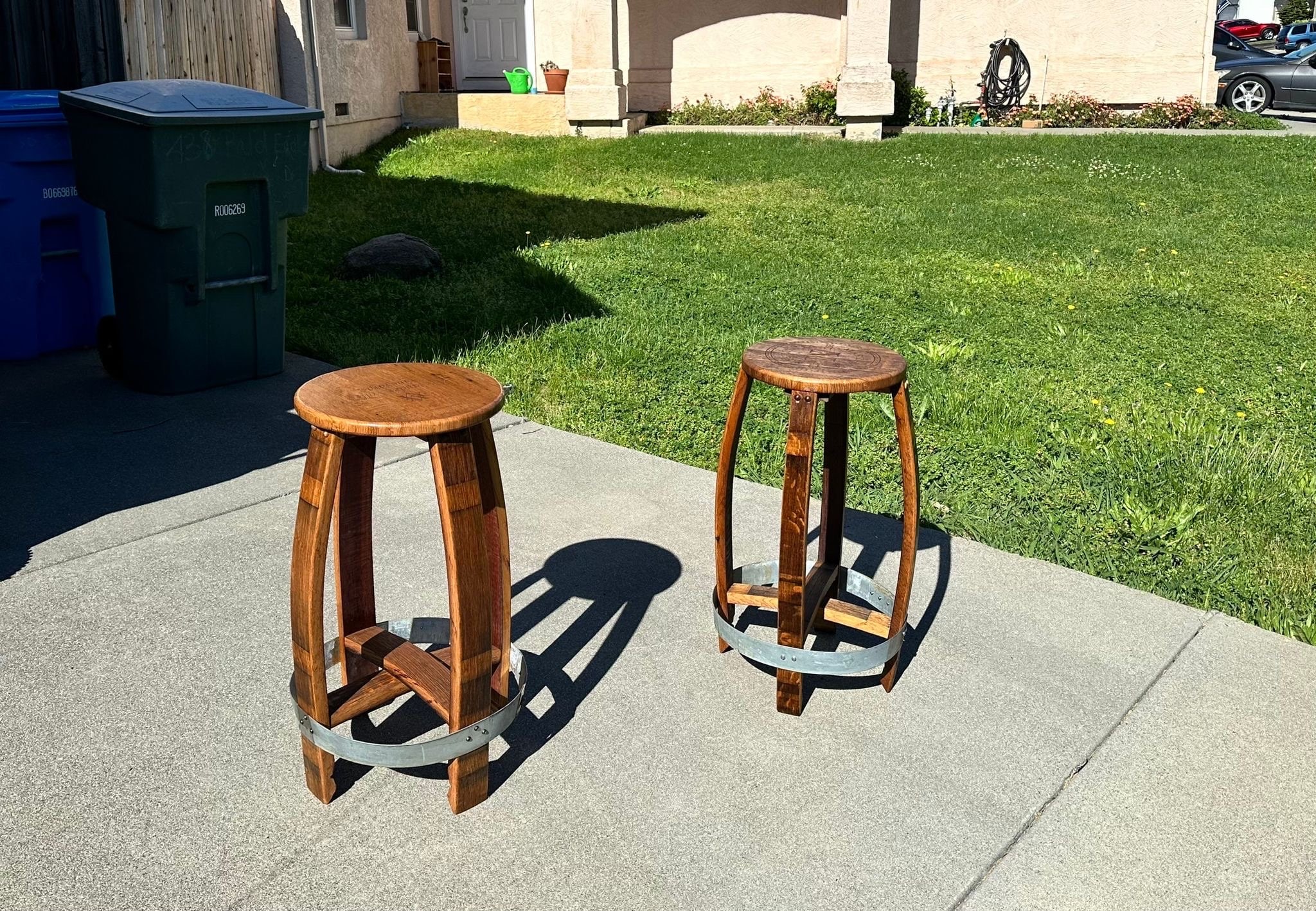 Wine Barrel Stools - Etsy