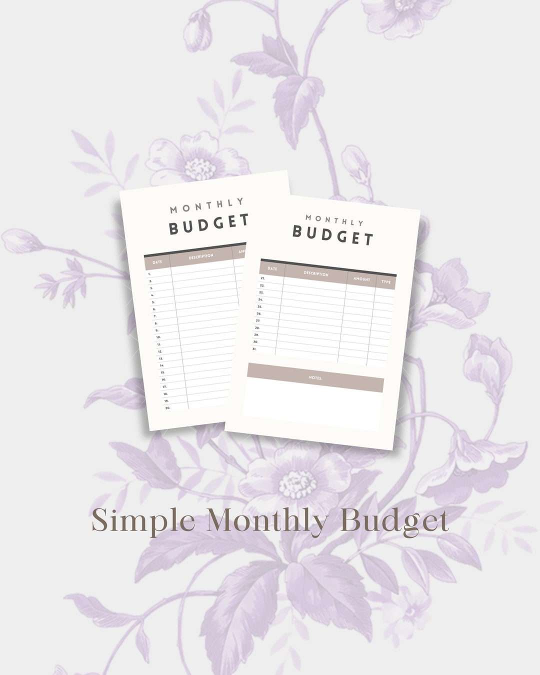Personalized Monthly Budget Planner for Financial Freedom Budget ...