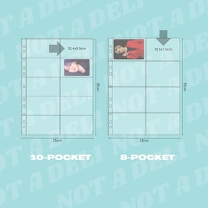 A4 Binder Pocket Pages | 11 Holes Kpop Photocard Refills | Kpop Collection Inner Pages ...