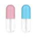 Clear Mini Refillable Capsules With Pink or Blue Cap, Perfect for Lip ...