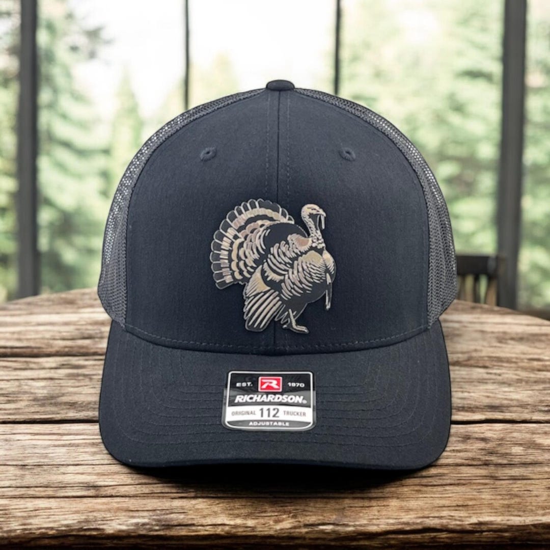 Custom Full Strut Turkey Patch Trucker Hat - Richardson 112 & Yupoong ...