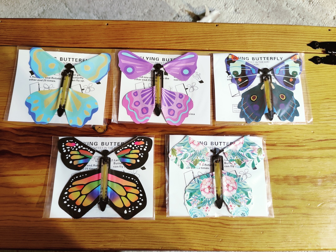 Magic Flying Wind-up Butterflies Surprise Opening Card or Book - Etsy