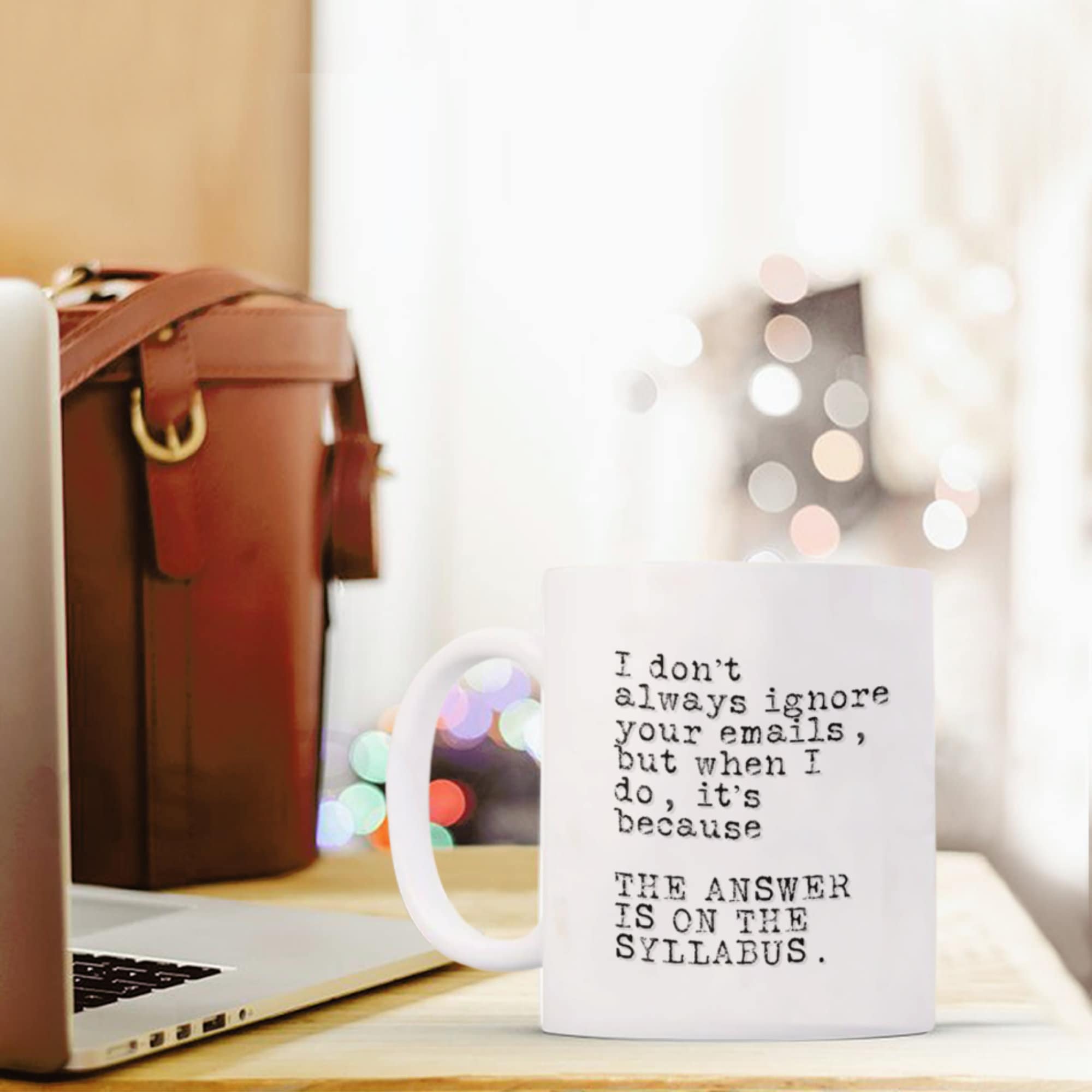 The Answer is on the Syllabus, Funny Professor Gift, Mug for Professor ...