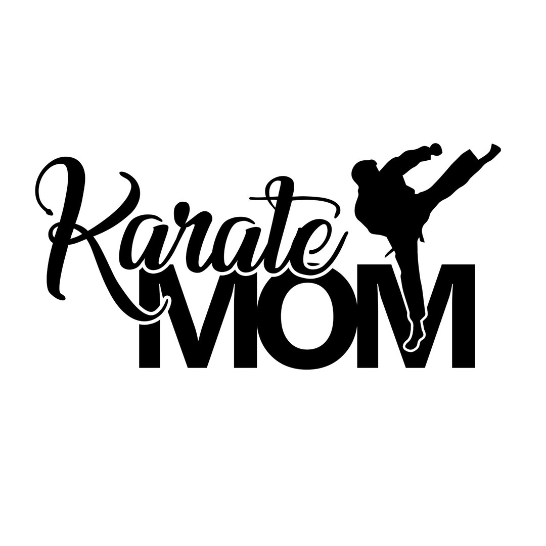 Karate Mom Decal - Etsy
