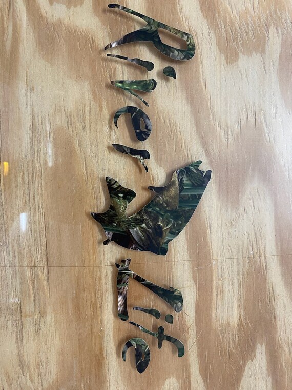 River Life Camo Decal - Etsy