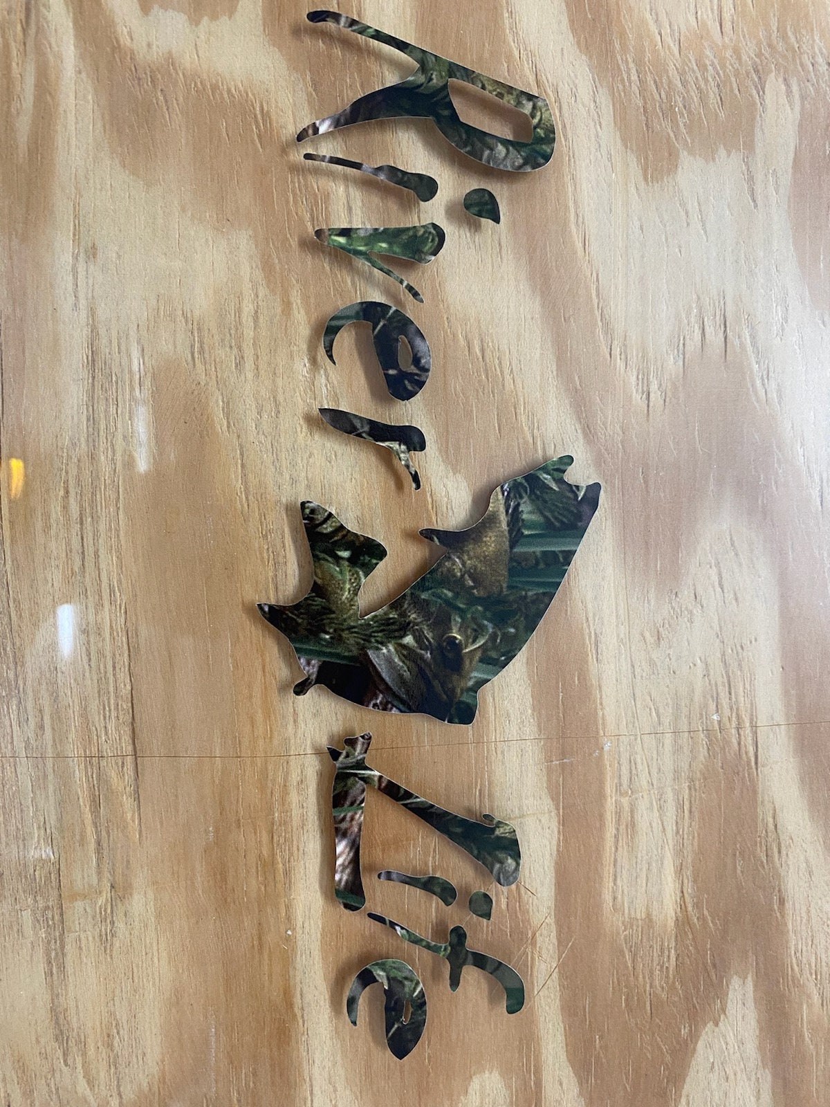 River Life Camo Decal - Etsy