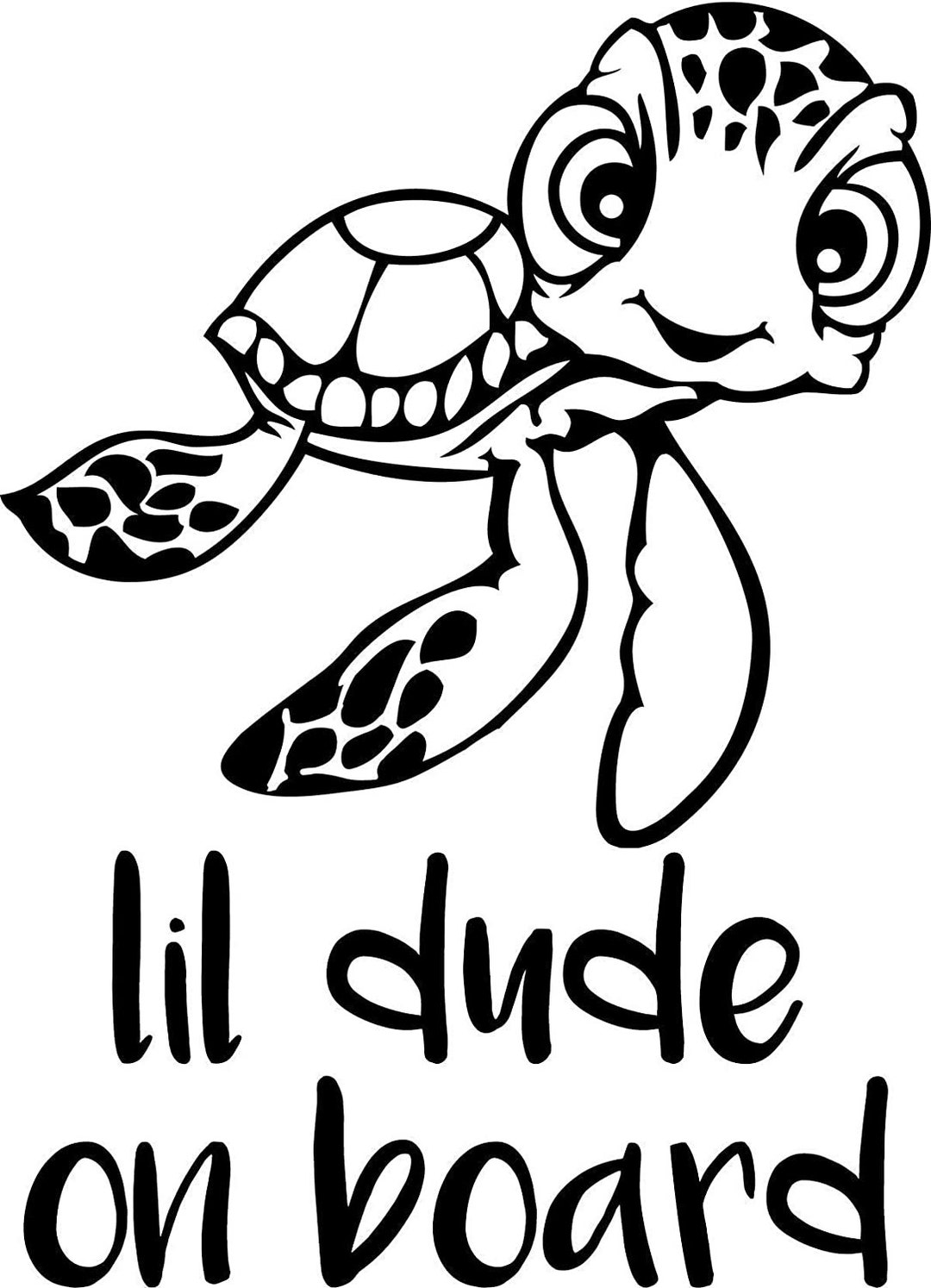 Lil Dude on Board Decal - Etsy