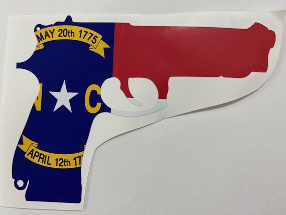 NC Pistol Decal - Etsy