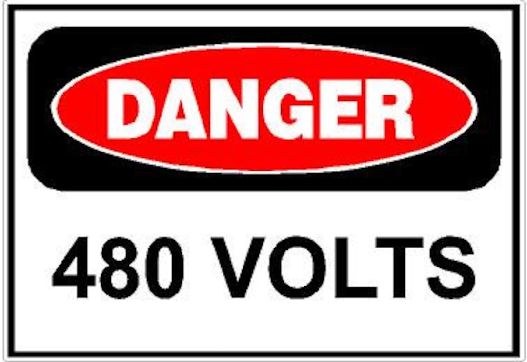 Danger 480 Volt Decal - Etsy