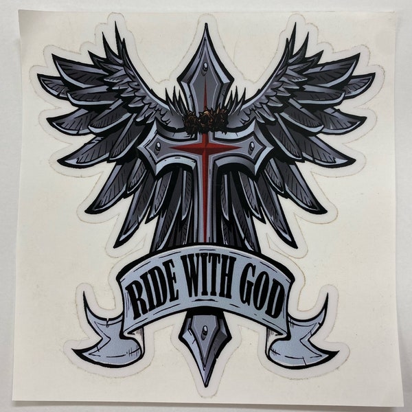 Ride With Angels Decal - Etsy
