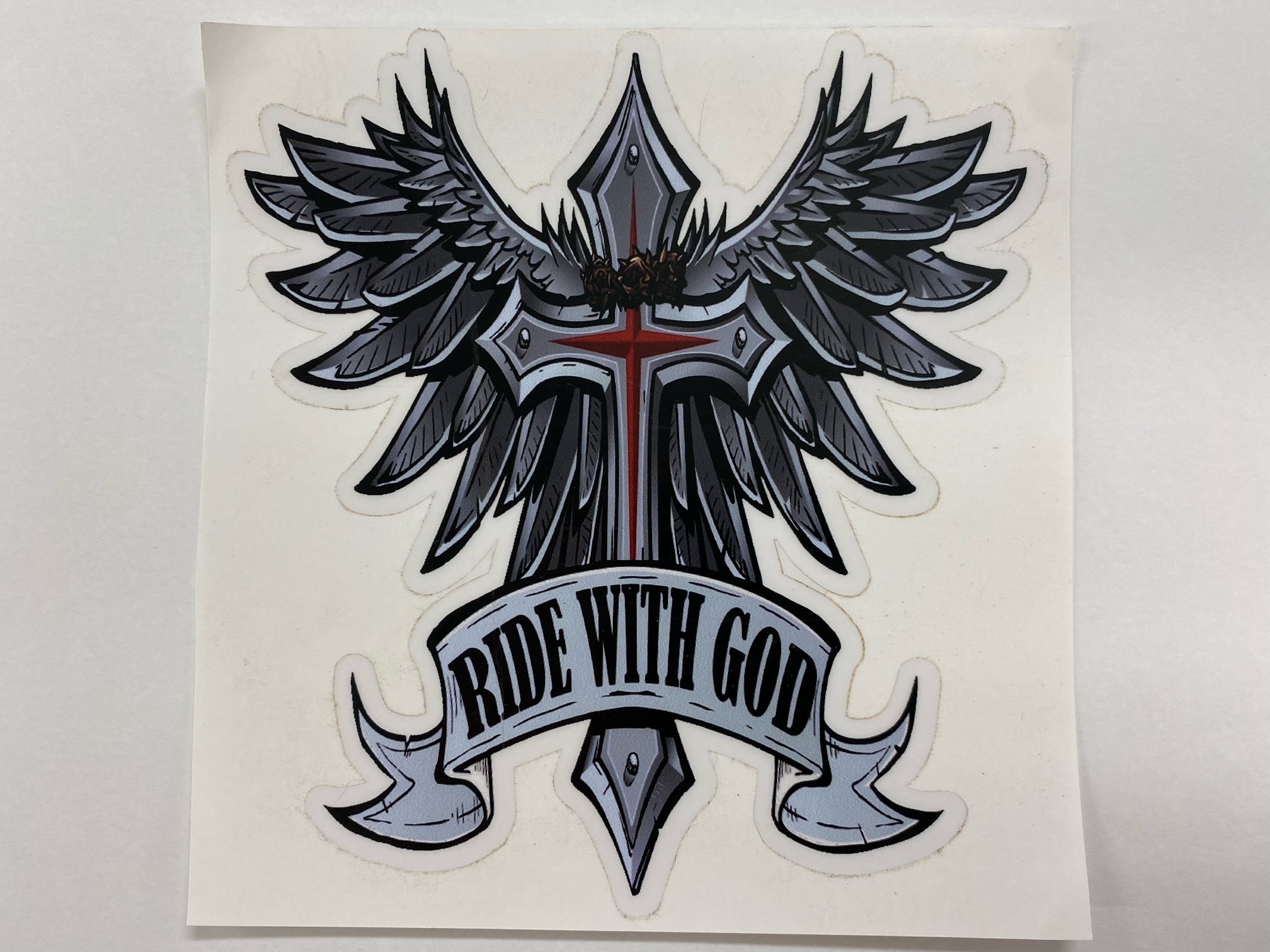 Ride With God Decal - Etsy