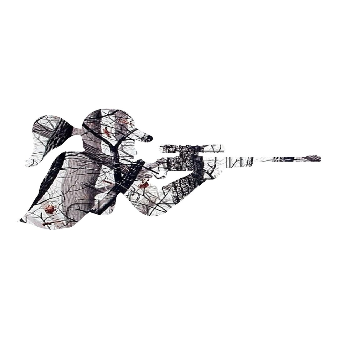 Snow Camo Girl Decal - Etsy