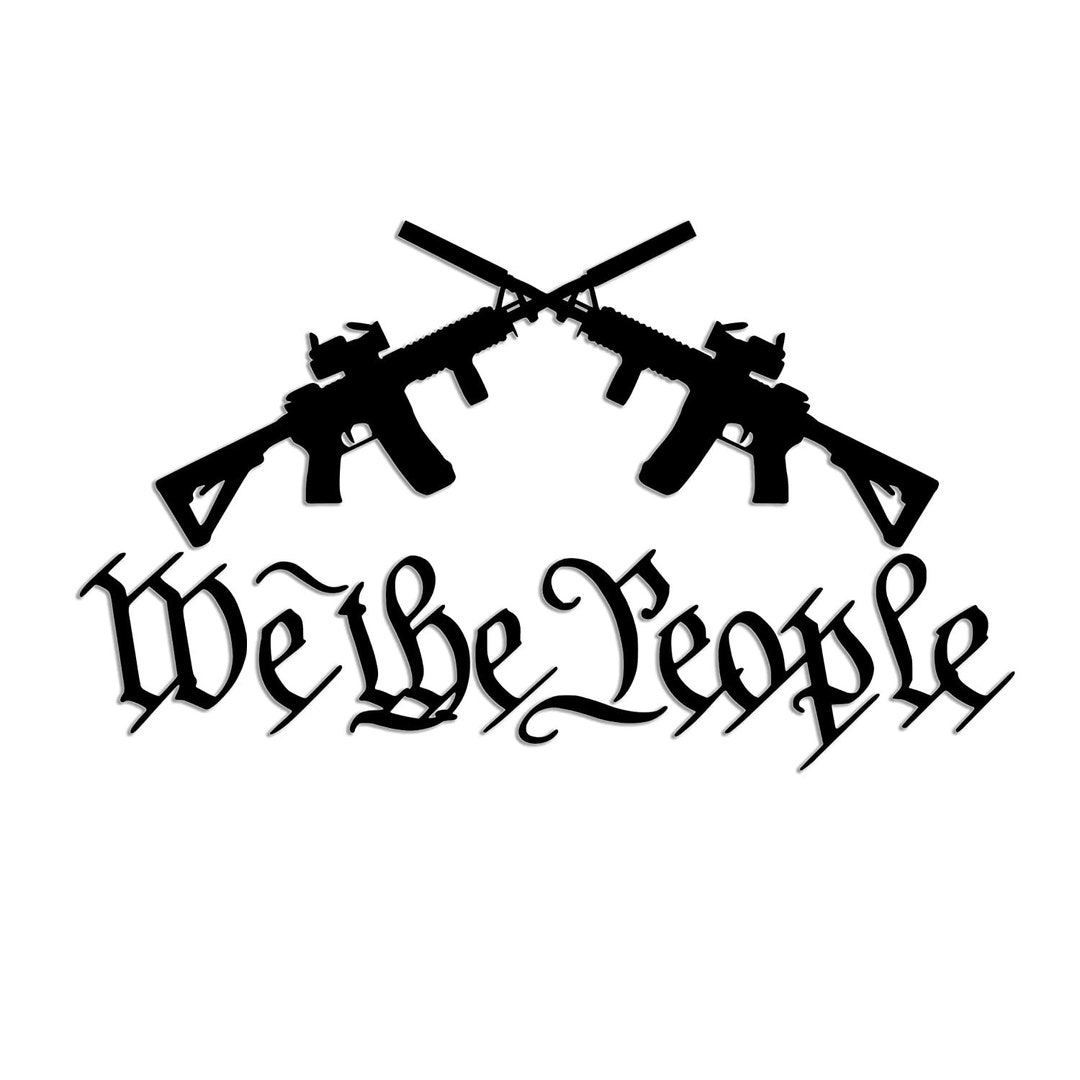 We the People Gun Decal - Etsy