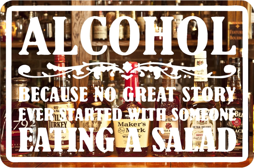 Alcohol Sticker Decal for Vehicles Computers Windows Walls - Etsy