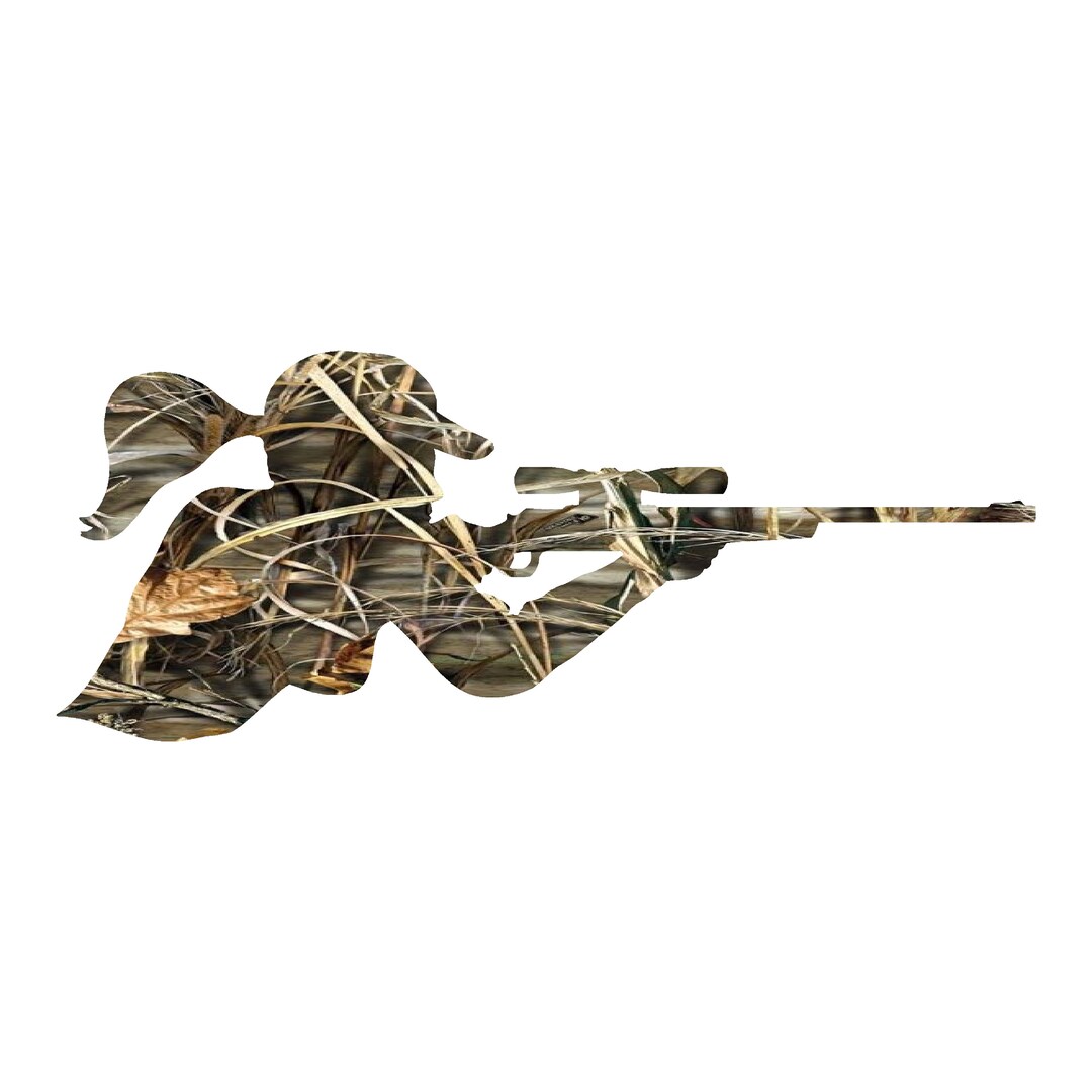 Camo Hunting Girl Decal - Etsy