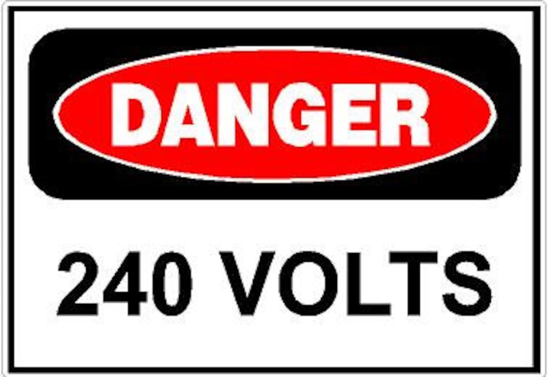Danger 240 Volt Decal - Etsy