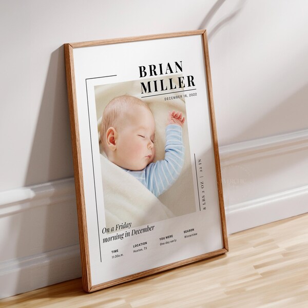 Birth Stat Sign - Etsy