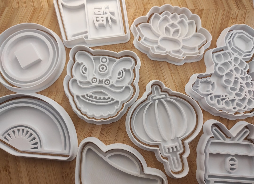 Chinese New Year - Embosser & Cookie Cutters | Coin | Drums | Fan ...