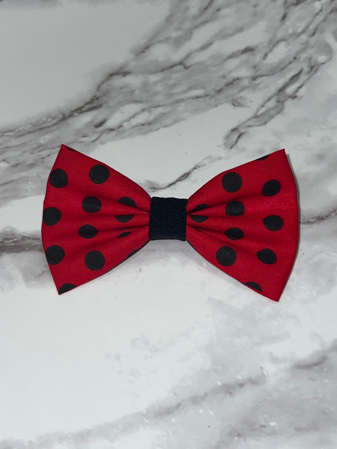 Red Polka Dot Hair Bow: Ladybug Pet Bow, Alligator Clip - Etsy