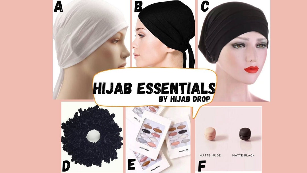 Hijab Accessories Essentials Hijab Pins Hijab Cap Volumising - Etsy