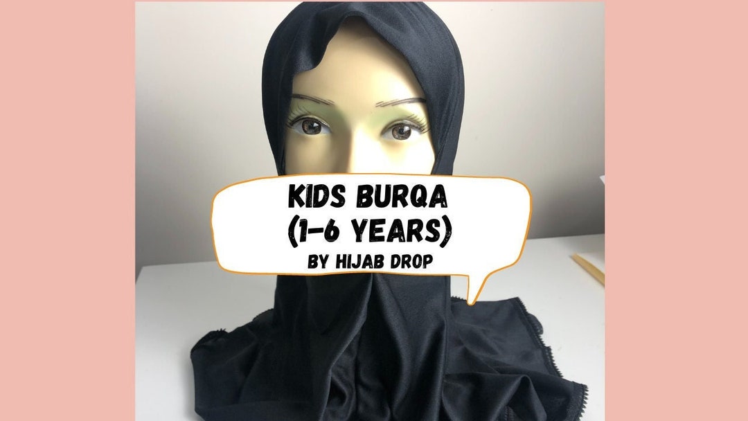 Kids Burqa Hijab Scarf Children Burkha One Piece 1-6 Years Old - Etsy
