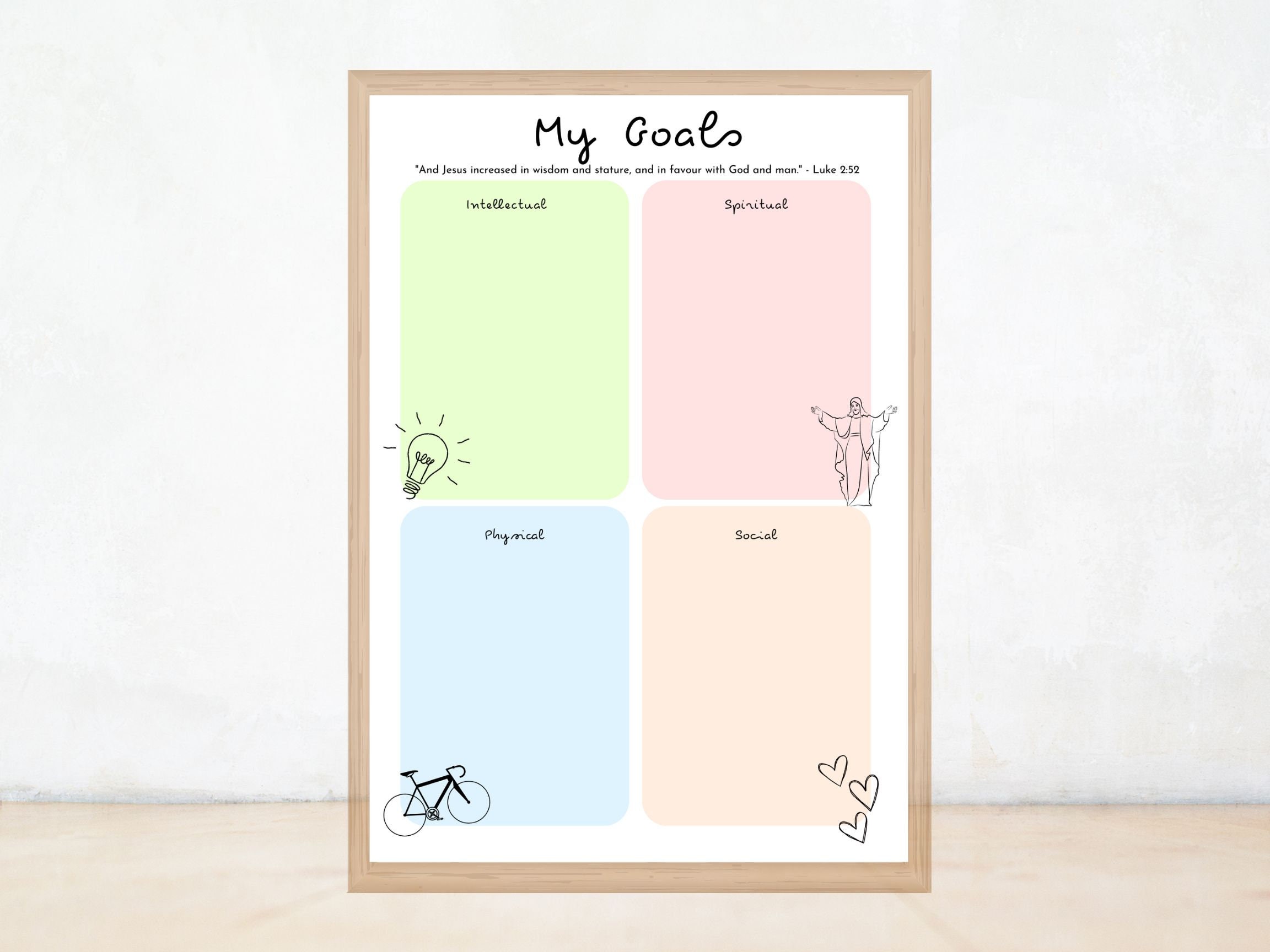 LDS Goal Sheet for Youth/primary: Intellectual, Spiritual, Physical ...