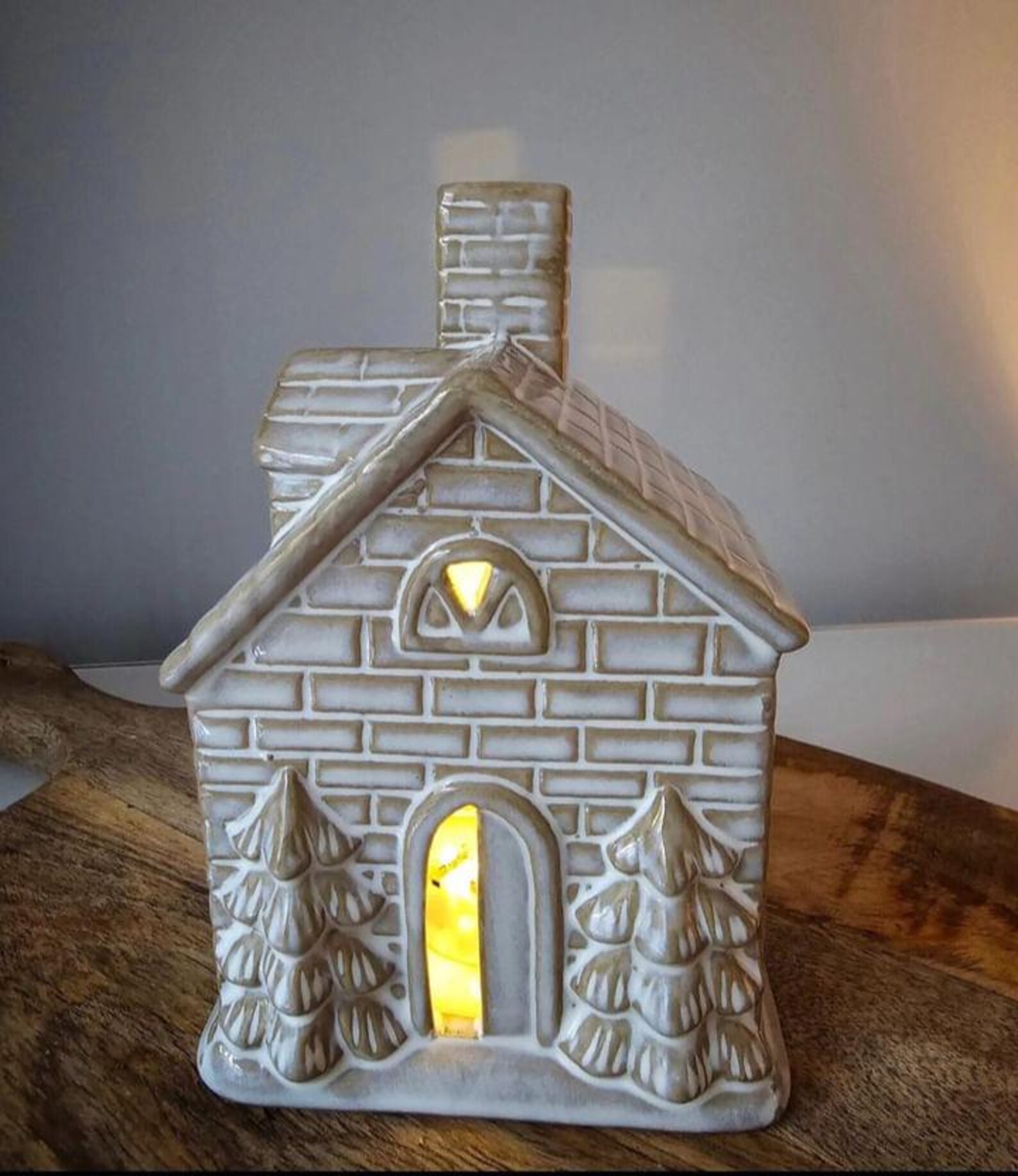 Reactive Glaze LED House 14.5 Cm and 10 Cm - Etsy UK