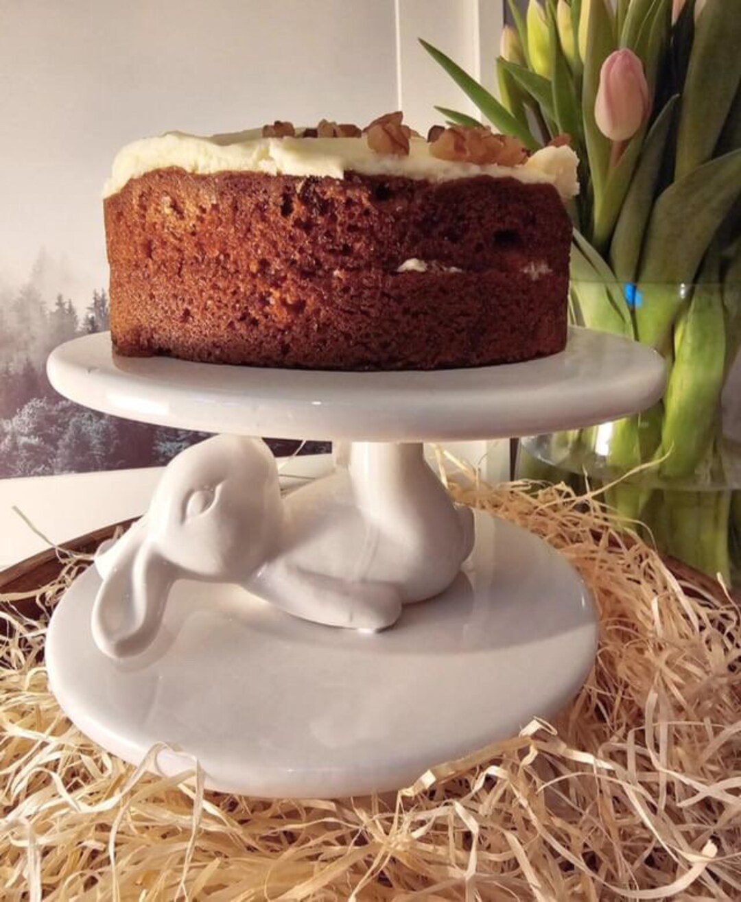 Ceramic Rabbit Display Stand 17 Cm Diameter - Etsy UK